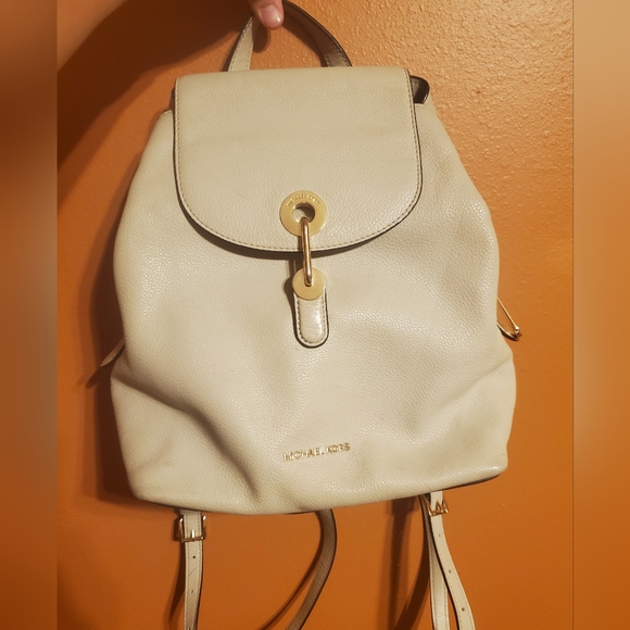 MICHAEL Michael Kors | Bags | Michael Kors Raven Backpack Pearl Grey ...